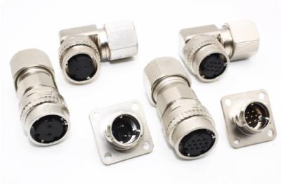 China 1000V Voltage Rating Servo Motor Connector with Silver and Gold Plated Contacts and Moog Gender Configuration for sale