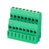 China KEFA terminal blocks, terminal block screw type, 128AA-5.0 5.08 double layer cell block pcb terminal blocks for sale