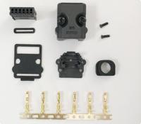 China J17S-06FMH-7KL-1M-CF PA66 Servo Motor Connectors With Spring Stell for sale