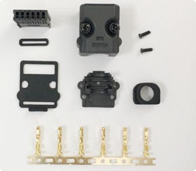 China J17S-06FMH-7KL-1M-CF PA66 Servo Motor Connectors With Spring Stell for sale