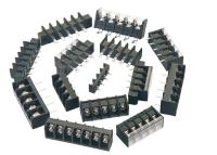 China Barrier terminal block 27SS-11.0mm 2-15P 300V 30A barrier type terminal block black PBT 27ss for sale