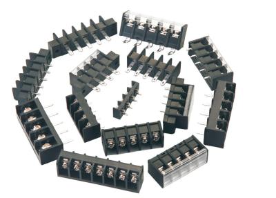 China Barrier terminal block 27SS-11.0mm 2-15P 300V 30A barrier type terminal block black PBT 27ss for sale