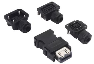 China SM-10P Connector for Mitsubishi Servo Motors with 10PIN Insulation Resistance and Wide -40℃ to +105℃ Temperature Range for sale