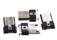 China 5p Male Parts Micro Usb Port Connector Waterproof Rate IP67 High Performance for sale