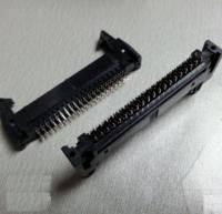 China 2.54mm pitch IDC Socket connector black  6 8 10 12 14 16 18 20 24 26 30 34 40 44 50 64 pin for sale