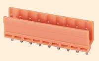 China RD HT3.96V  3.96 pitch orange or green color 2p-12p plug in male pin type terminal block for sale