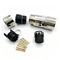 China Domestic Servo Motor Connector with 8pin 4PIN 6PIN 12PIN 17PIN Options and 18-24 AWG Compatibility for -40℃ To +105℃ Environments for sale