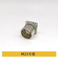 China 9M23 Heavy-Duty Servo Motor Connector Aviation Plug with 12, 19 Holes and 17 Cores Square Socket for sale