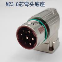 China M23 4pin 8pin 6pin Servo Motor Connector Aviation Plug with 1000V Voltage Rating and Silver Gold-Plated Pins for Panel or Cable Mount for sale