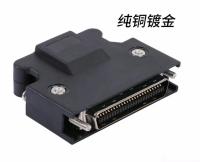 China SCSI-50P Plug Servo Connector MDR14-50P with 1000V Voltage Rating for 18-24 AWG Wire Gauge in Metal/Plastic Material for sale