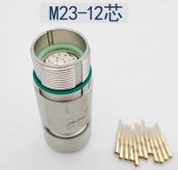 China M23 Aviation Plug 623 Connector with 12-Pin 17-Pin Configuration and 1000V Voltage Rating for Servo Motor Signal Feedback for sale