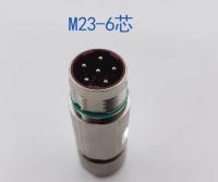 China M23-8pin 6-core Servo Motor Connector Aviation Plug with Silver Pin Golded Pin and Panel Mount/Cable Mount Options for sale