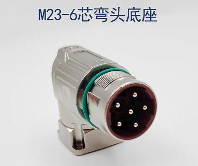 China M23-8pin 6-core Servo Motor Connector Aviation Plug with Silver Pin Golded Pin and Panel Mount/Cable Mount Options for sale