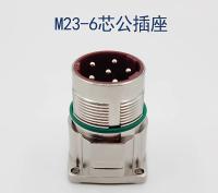 China M23-8pin 6-core Servo Motor Connector Aviation Plug with Silver Pin Golded Pin and Panel Mount/Cable Mount Options for sale