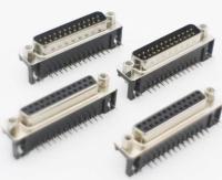 China DR9/15/25/37 DB male/female, solder PCB mount, 90-degree bent pin, serial VGA connector for sale