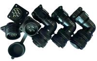 China Waterproof Servo Motor Connector Aviation Socket with 4-Pin, 7-Pin, 15-Pin Options for Wide Temperature Range (-40℃ to +105℃) for sale