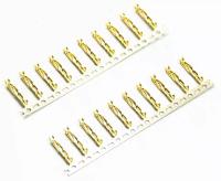 China IDC/MIL single bump horn plug FC-2.54mm pitch gold-plated terminal dual-row plastic shell connector for sale