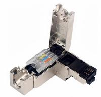 China Compatible RJ45 Profinet Industrial Network Cable Connector with 4-core and 8-core Options and 1000V Voltage Rating Featuring Silver and Gold Plated Pins for sale