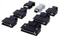China Servo SCSI Connector with 1000V Voltage Rating and Silver Gold Plated Contacts for Industrial Automation for sale