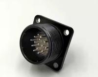 China Waterproof Servo Motor Connector YD28 Aviation Socket with 4 pin, 7 pin, 15 pin and 1000V Voltage Rating for sale