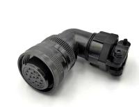 China Waterproof Servo Motor Connector YD28 Aviation Socket with 4 pin, 7 pin, 15 pin and 1000V Voltage Rating for sale