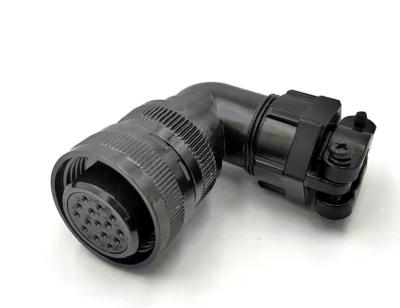 China Waterproof Servo Motor Connector YD28 Aviation Socket with 4 pin, 7 pin, 15 pin and 1000V Voltage Rating for sale