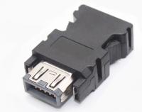 China 1394 plug 10PIN servo connector gold-plated SM-10P male SM-10E female Mitsubishi MR-J3CN2 for sale