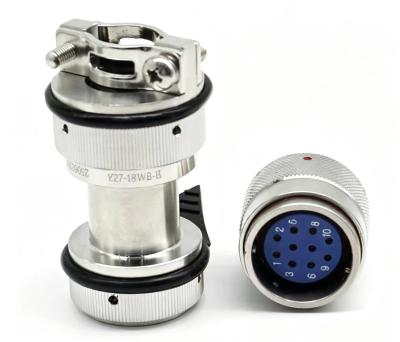 China Y27G-1810TKL-B Servo Motor Connector with 1000V Voltage Rating and Silver Gold Plating for Industrial Automation for sale