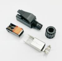 China RJ45 4PIN, 8PIN PROFINET Website CAT plug  NET Fully shielded, No-crimp Industry connector for sale