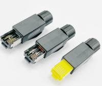 China RJ45 4PIN, 8PIN PROFINET Website CAT plug  NET Fully shielded, No-crimp Industry connector for sale