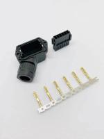 China 6FX2003 Servo Motor Connector with 1000V Voltage Rating Crimp/Solder Termination and 6PIN 7PIN Insulation Resistance for sale