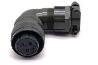 China Waterproof gold-plated aviation plug for GSK Huada servo motor YD28K-4TS YD28K-15TS 4-core for sale