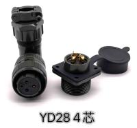 China Waterproof gold-plated aviation plug for GSK Huada servo motor YD28K-4TS YD28K-15TS 4-core for sale