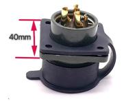 China Waterproof gold-plated aviation plug for GSK Huada servo motor YD28K-4TS YD28K-15TS 4-core for sale