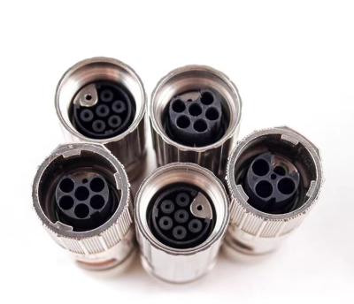 China 923 Series Servo Motor Connector Aviation Plug with 6PIN 7PIN Insulation Resistance and 18-24 AWG Wire Gauge for Industrial Automation for sale