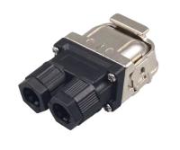 China Replacement S200 Servo Motor Connector with Dual Output Low-Current Hybrid Connector 1000V Voltage Rating for sale