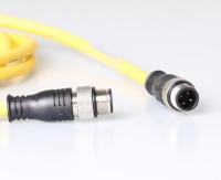 China M12 Waterproof Aviation Connector with 4/5/8-pin Options for Industrial Automation Servo Motor Applications for sale