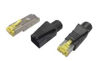 China 4-core Crystal Head Profinet Industrial-grade RJ45 Communication Bus Connector SM-RJ45H-4D for sale