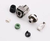 China Compatible RJ45 Crystal Head 4/2 Zinc Alloy Large Head Coded Connector 6FX5002-0DM67 IP67 for sale