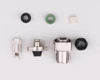 China Compatible RJ45 Crystal Head 4/2 Zinc Alloy Large Head Coded Connector 6FX5002-0DM67 IP67 for sale