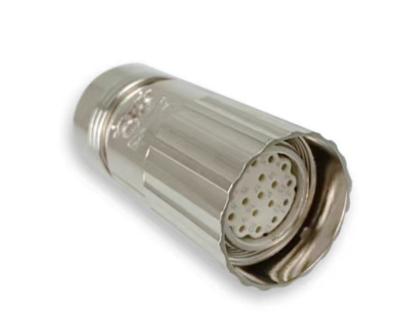 China M23 17-pin Servo Motor Connector with 1000V Voltage Rating for Industrial Automation for sale