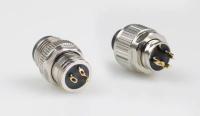 China M12 connector all-in-one non-detachable waterproof welded male and female, 4-core, 5-core, 8-core, 12-core with shielding for sale