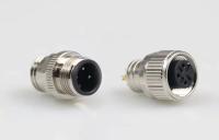 China M12 connector all-in-one non-detachable waterproof welded male and female, 4-core, 5-core, 8-core, 12-core with shielding for sale