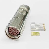 China Servo motor M23 connector 6FX2003-0LU00 encoder 6-pin aviation plug threaded type for sale