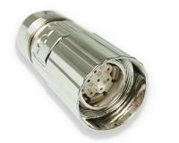 China M23 12-pin connector suitable for V90 series servo motor aviation plug 6FX2003-0SU12 for sale