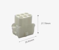 China Yaskawa 5 Series 6-pin Servo Motor Connector with Brake Plug 350781-1 for 1000V Applications for sale