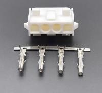 China Yaskawa Fuji WSK-M04P 4-pin Servo Motor Power Connector for Industrial Automation with Silver Pin Golded Pin for sale
