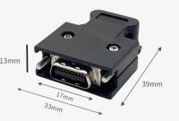 China 1000V Voltage Rating Servo Motor Connector with -40℃ To +105℃ Operating Temperature for Panel or Cable Mount for sale