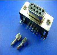 China D-SUB 9pin Male Female Connector Strigh Pin With Long Screw Fixed for sale