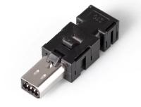China 8-Pin Servo Motor Connector X3 I/O Safety Connector for Industrial Automation with Silver/Gold Plated Pins for sale